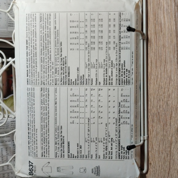 Simplicity | Other | Uncut Simplicity Sewing Pattern 8637 | Poshmark